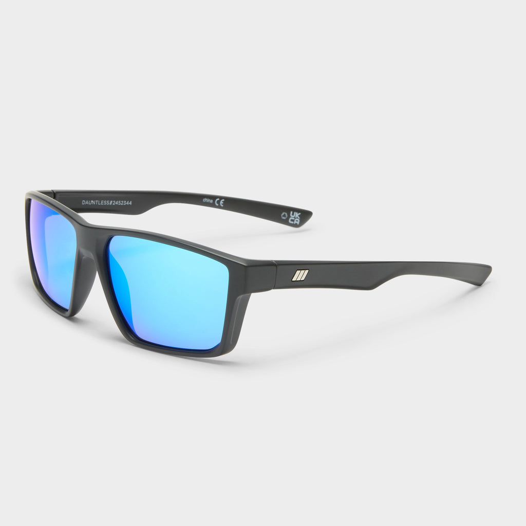 Dauntless Matte Black Uni Sex Wrap Sunglasses Le Specs Le Specs Intl