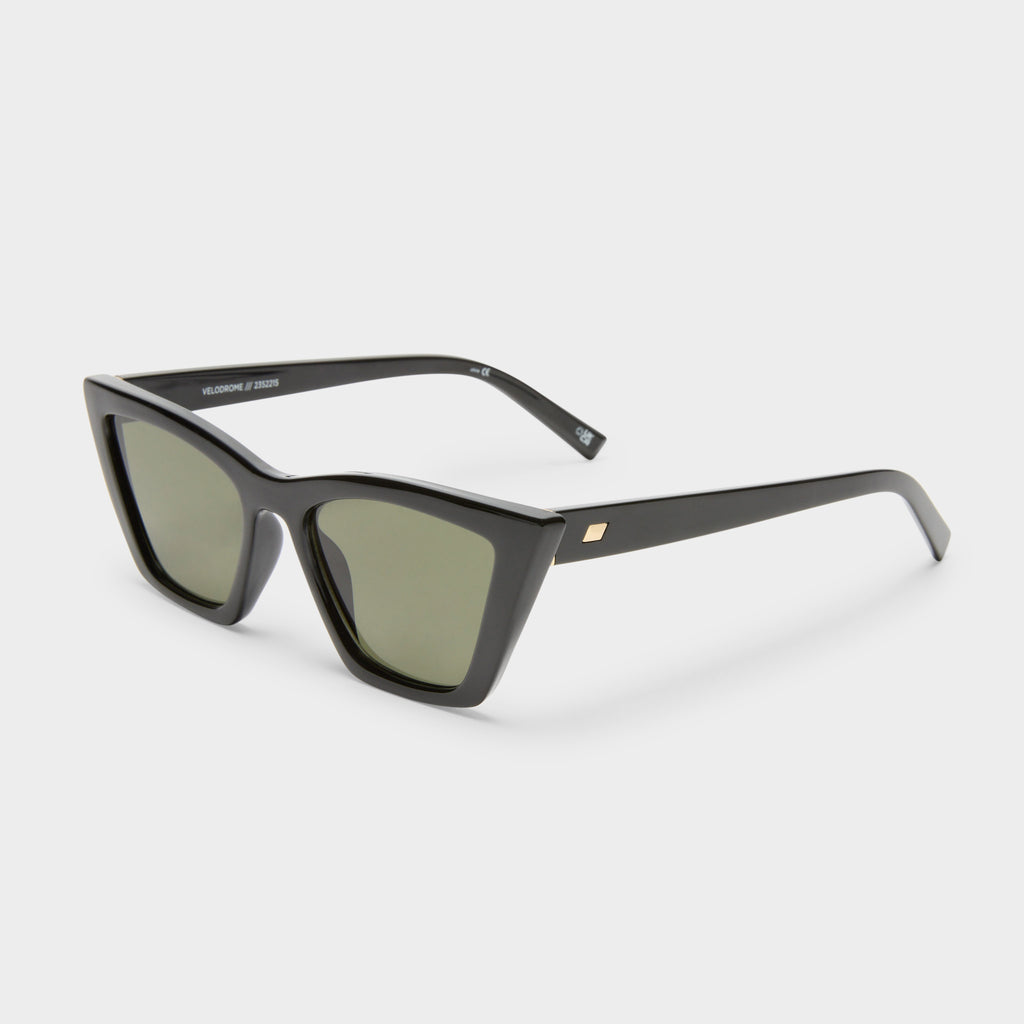 Velodrome Black Female Cat-Eye Sunglasses | Le Specs – Le Specs INTL