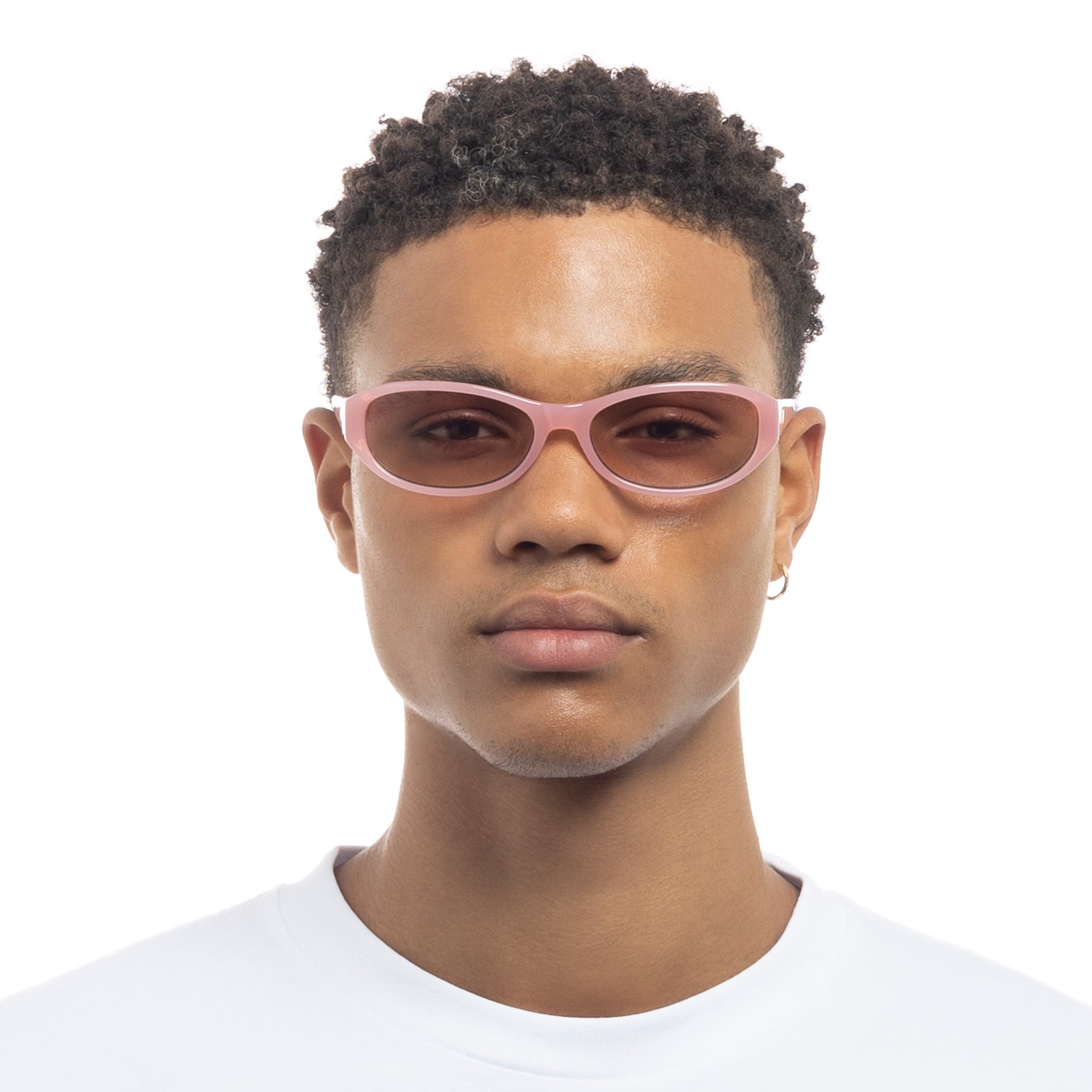 Dont Cha Cloud Pink Uni-Sex Oval Sunglasses | Le Specs – Le Specs INTL