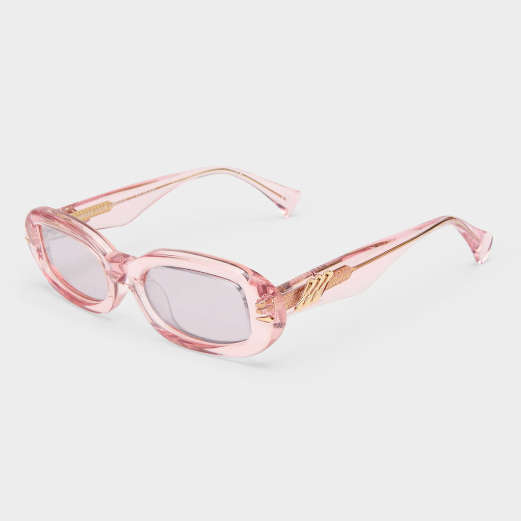 Numero Siete Pink Salt Female Oval Sunglasses | Le Specs