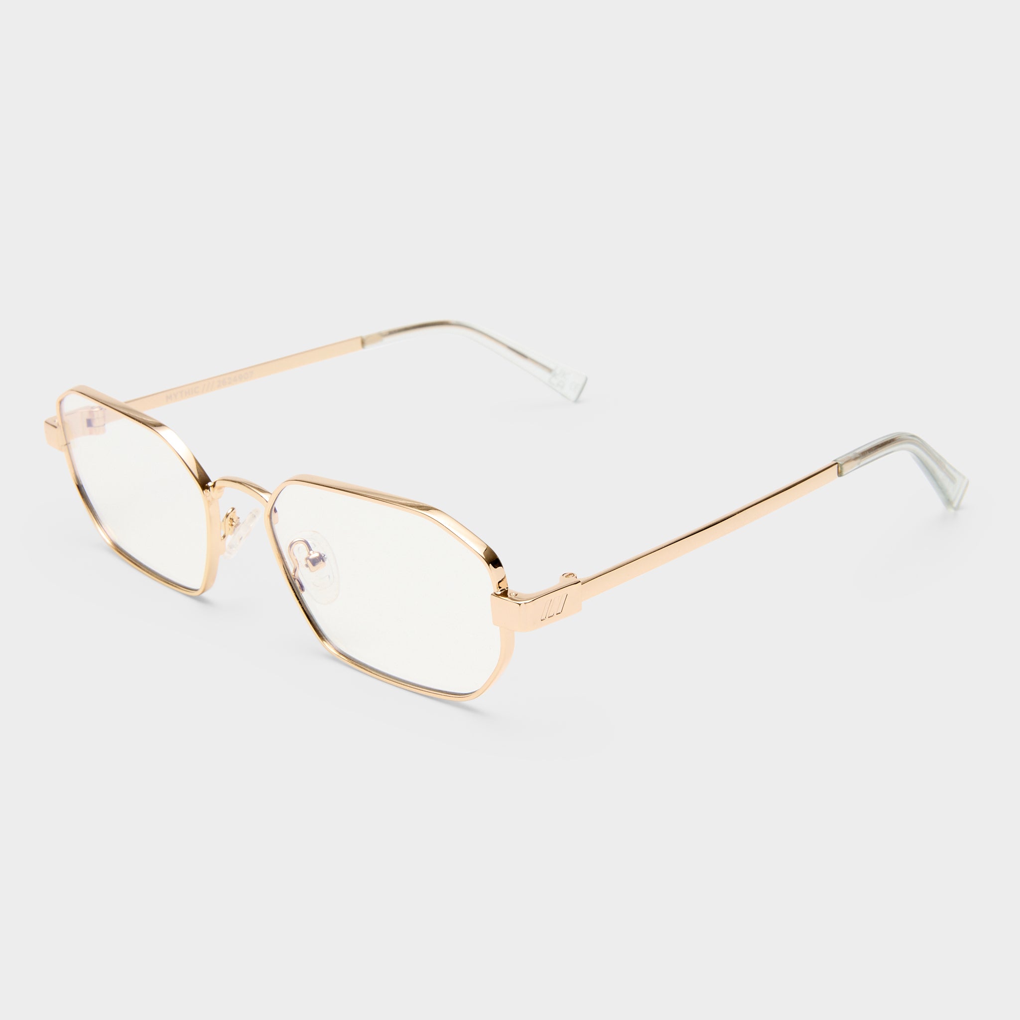 Mythic Gold Uni-Sex Octagon Blue Light | Le Specs