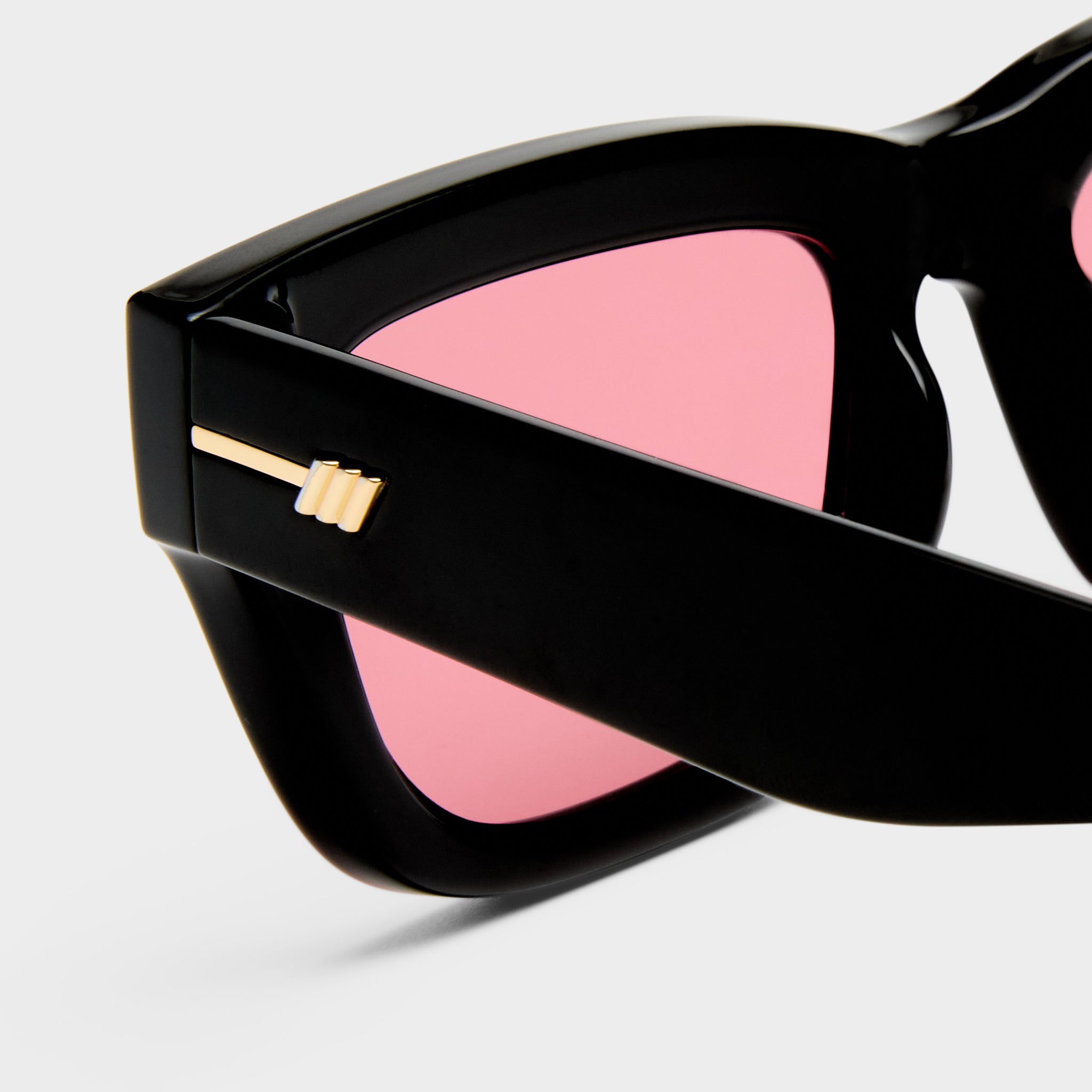 Le Castle Black Uni-Sex D-Frame Sunglasses | Le Specs
