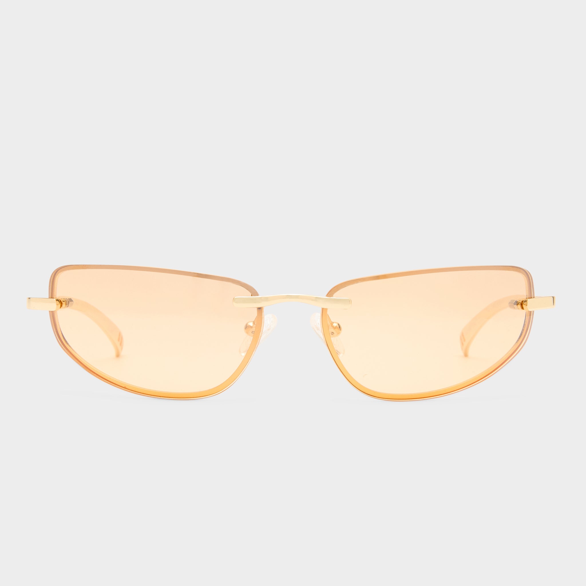 Bubbles Gold Female Wrap Sunglasses | Le Specs